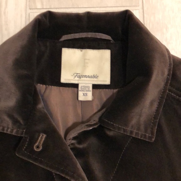 Faconnable | Jackets & Coats | Faconnable Brown Velvet Jacket Blazer ...